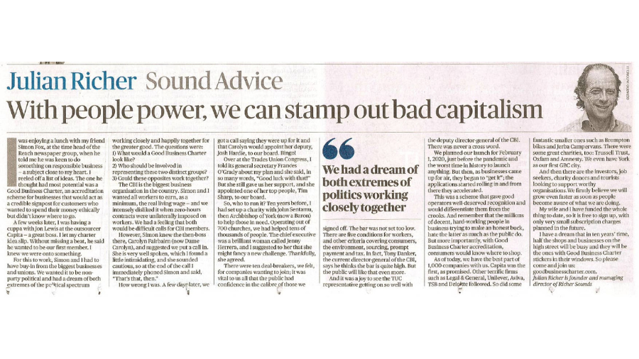 Blog - Good Business Charter